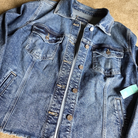 Maurices | Jackets & Coats | Maurices Blue Denim Jacket Nwt | Poshmark